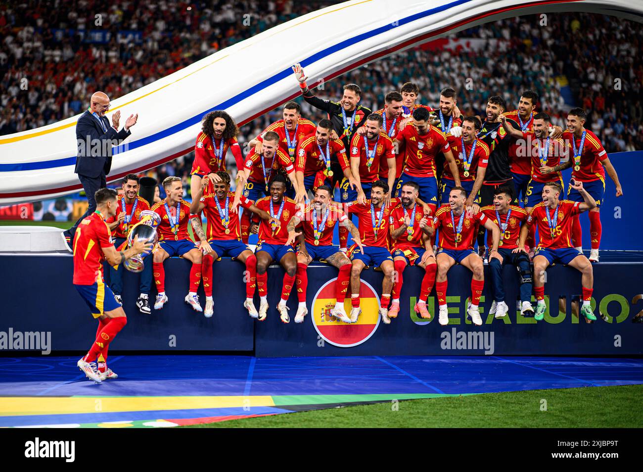 BERLIN, GERMANY - 14 JULY, 2024: Team Spain are champions , The ...