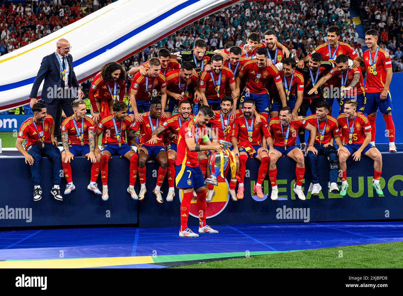 BERLIN, GERMANY - 14 JULY, 2024: Team Spain are champions , The ...