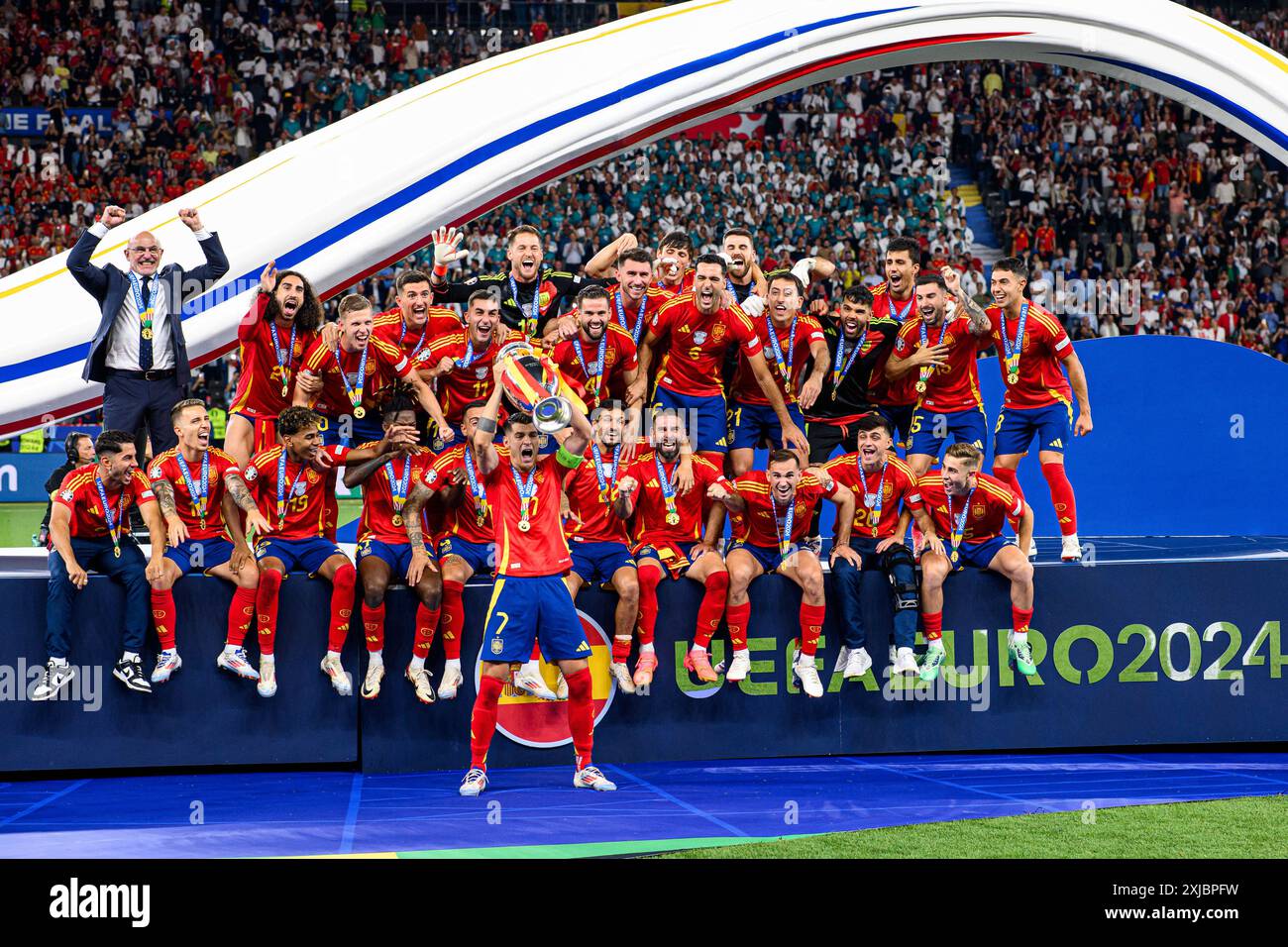 BERLIN, GERMANY - 14 JULY, 2024: Team Spain are champions , The ...