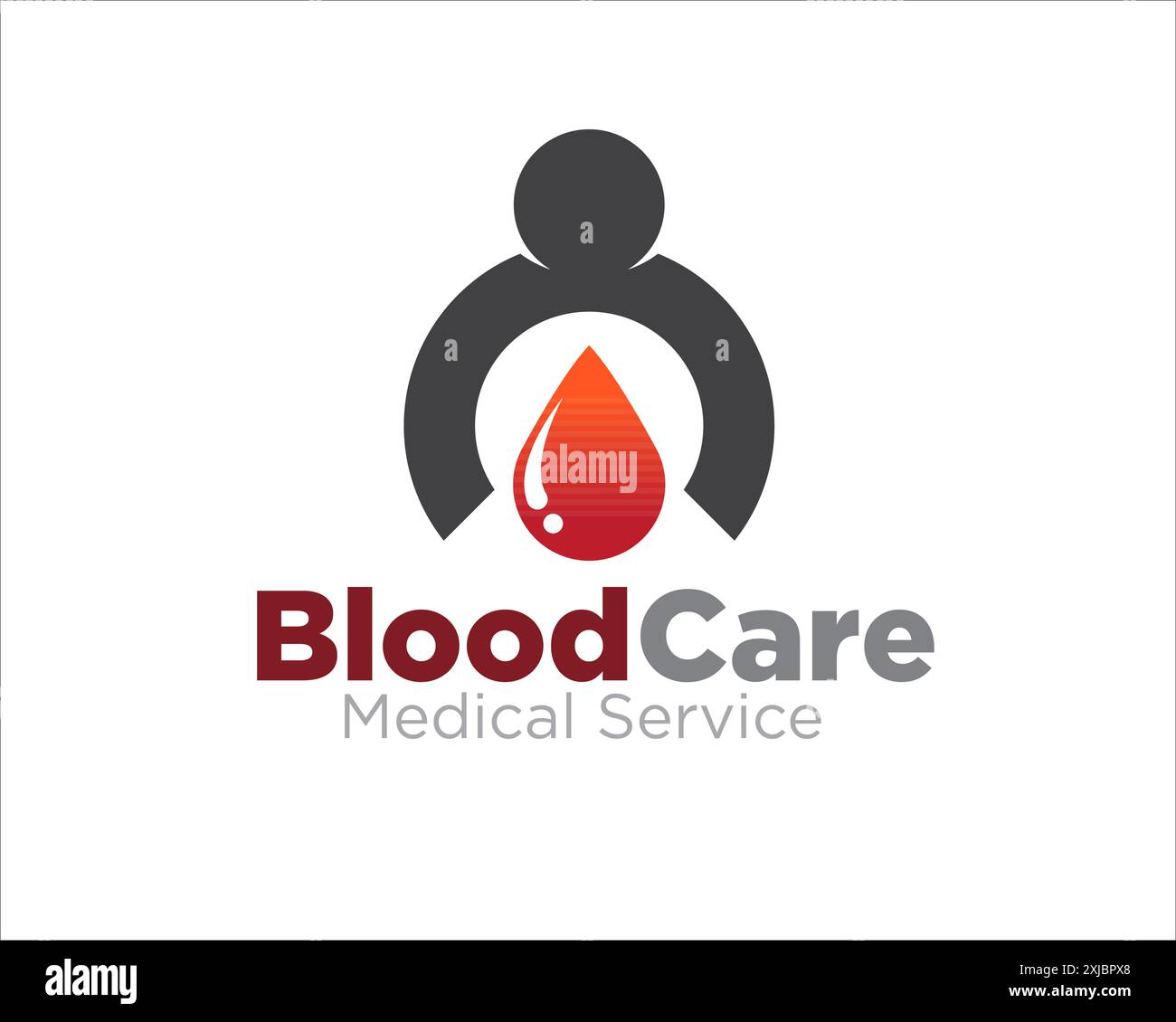 people blood care logo designs for medical service Stock Vector Image ...