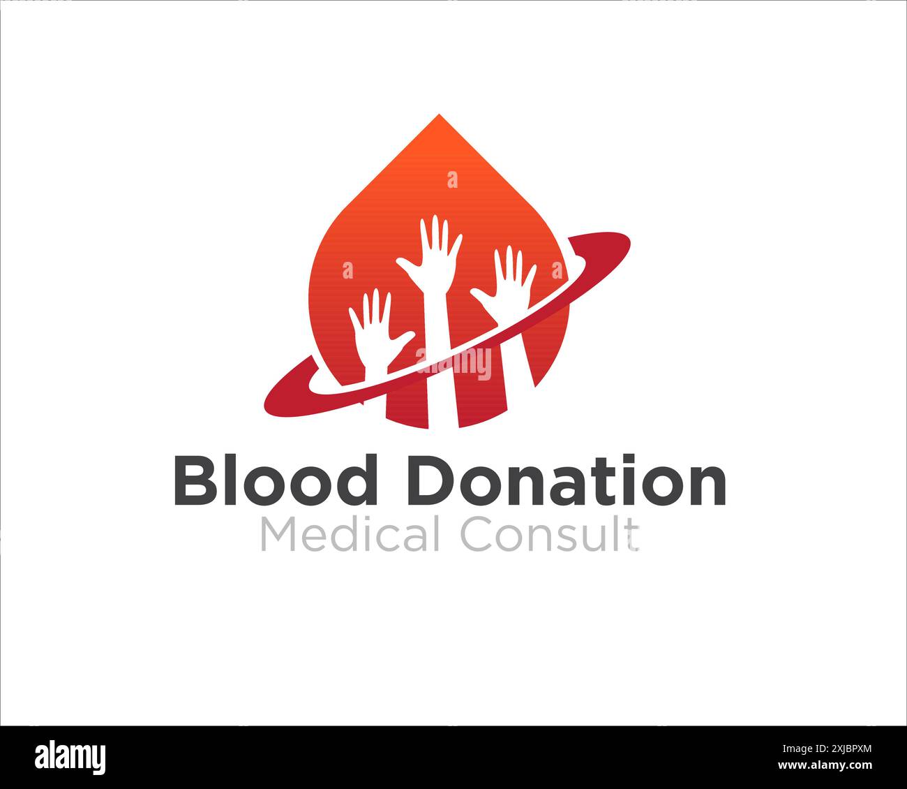 blood donation logo designs for medical service and health care Stock ...