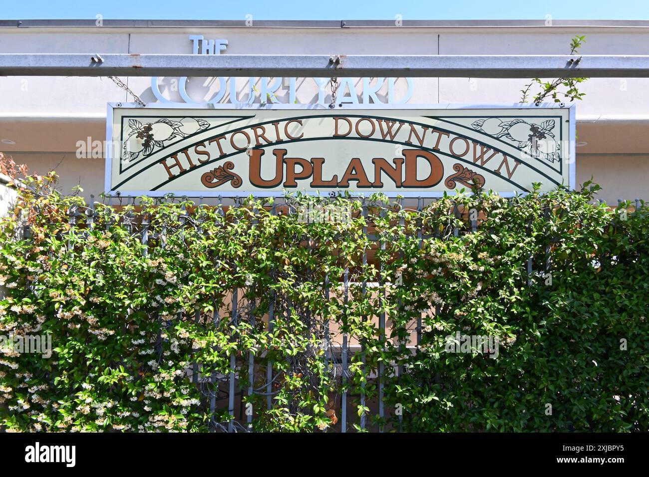 UPLAND, CALIFORNIA - 14 JULY 2024: The Courtyard at Cooper Museum is a ...