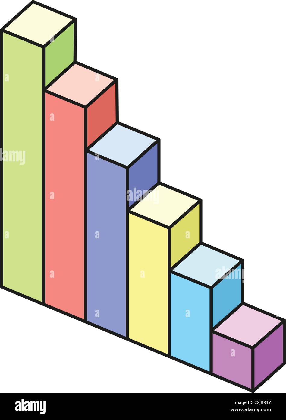 3d negative statistic chart hi-res stock photography and images - Alamy