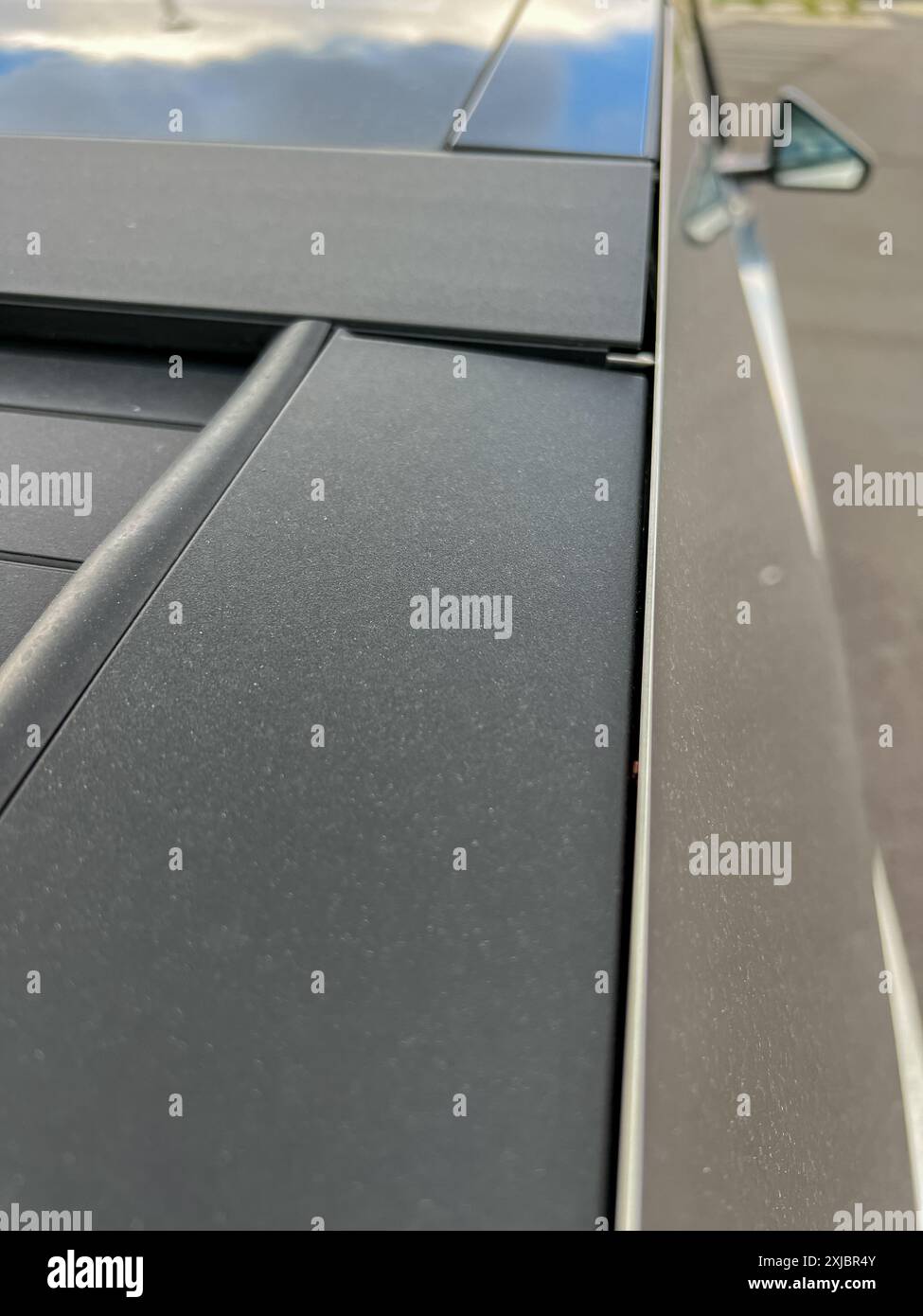 Close-Up of a Panel Gap on a Cybertruck Stock Photo - Alamy