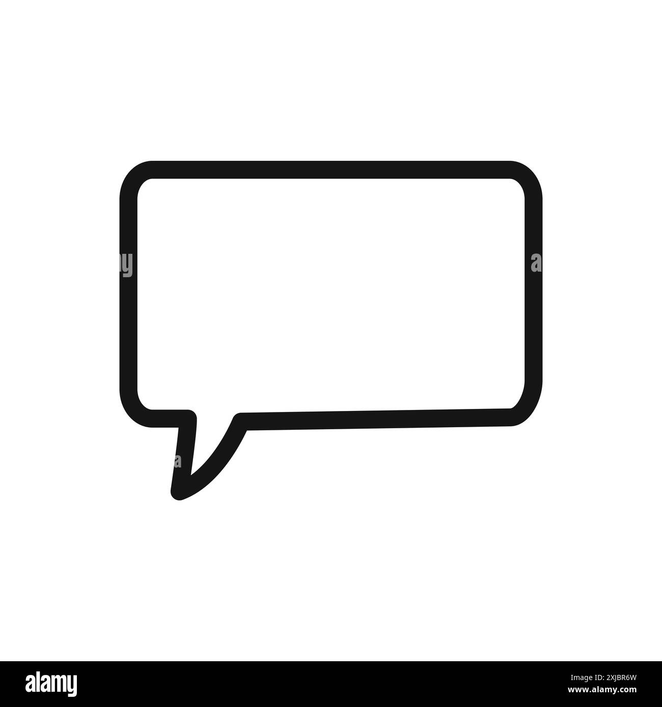 Speech Bubble icon linear vector graphics sign or symbol set for web ...