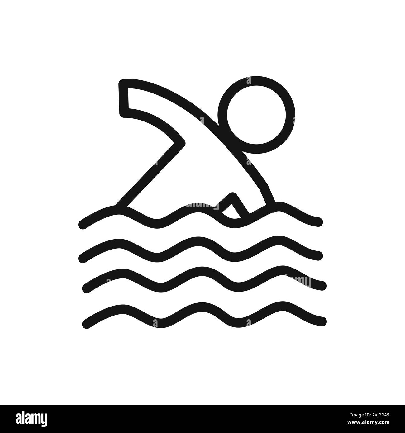 Swimming Pool icon linear vector graphics sign or symbol set for web app ui Stock Vector Image ...