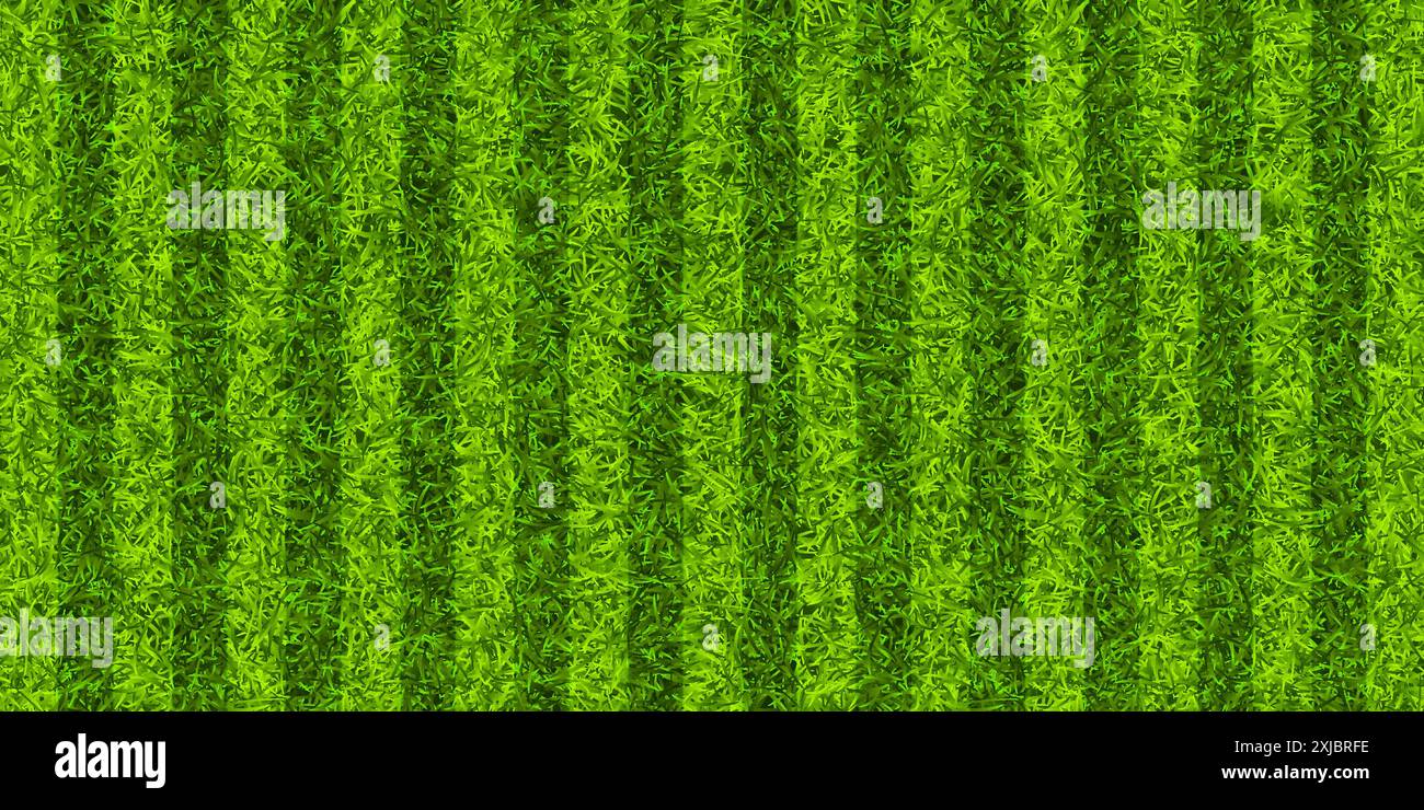 Soccer playing field with green grass. Football pitch background with ...