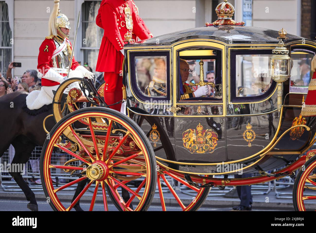London, 17th July 2024. The Imperial State Crown, the Cap of ...