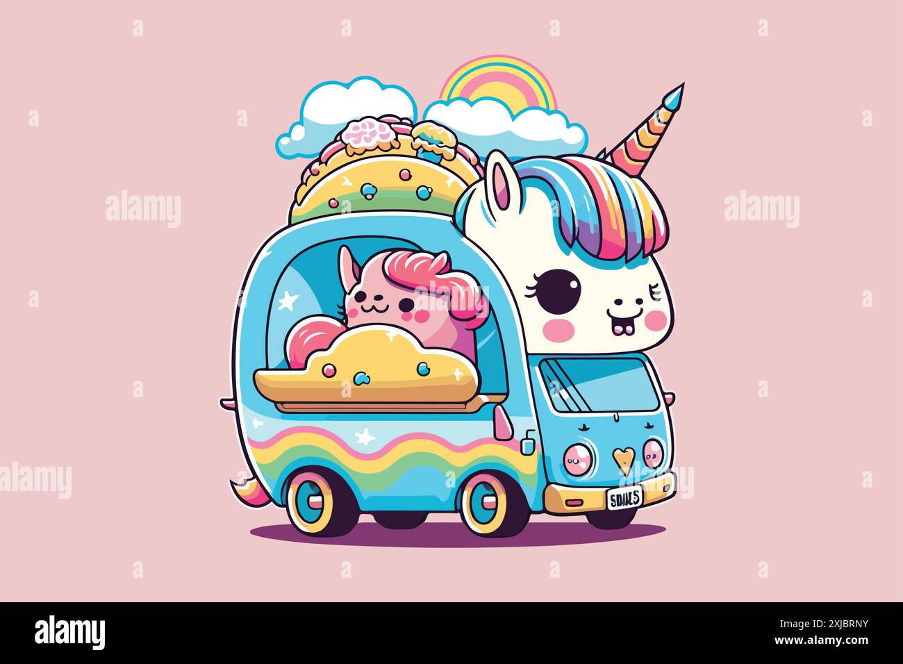 Cartoon deadpool riding a unicorn hi-res stock photography and images ...