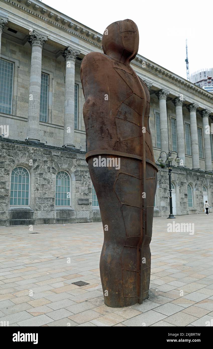 Antony Gormley sculpture in Birmingham Stock Photo - Alamy