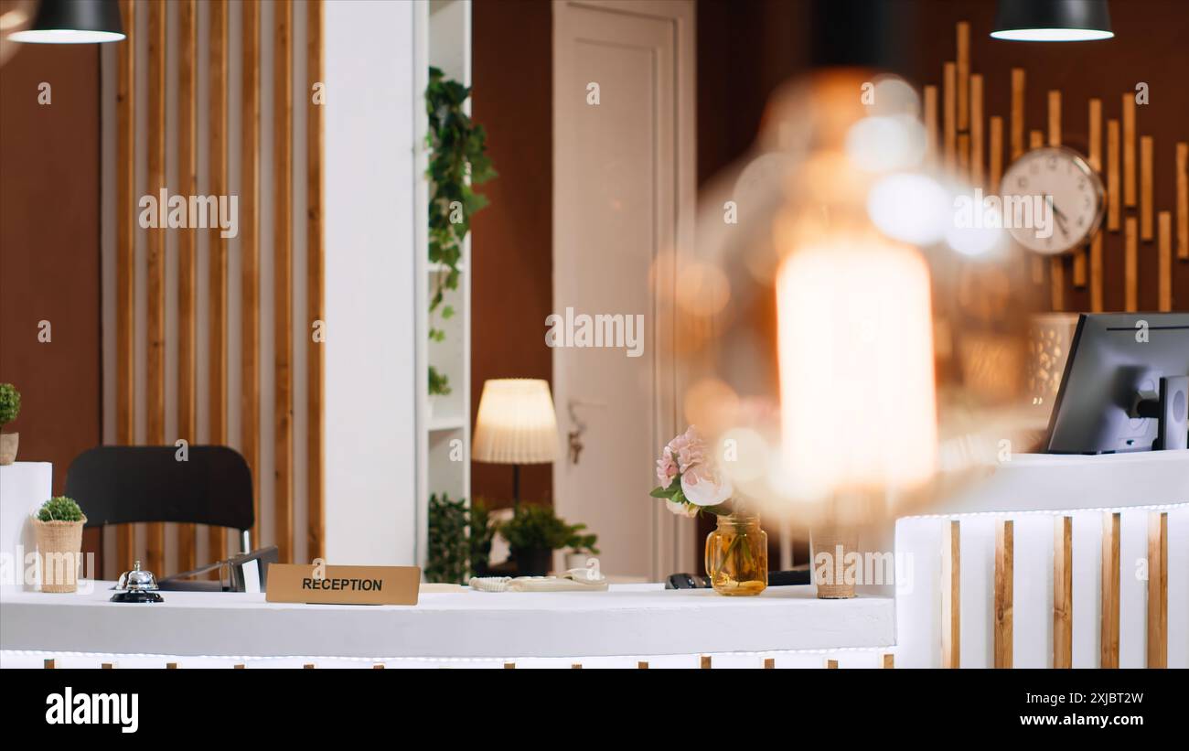 Modern reception counter classy hi-res stock photography and images - Alamy