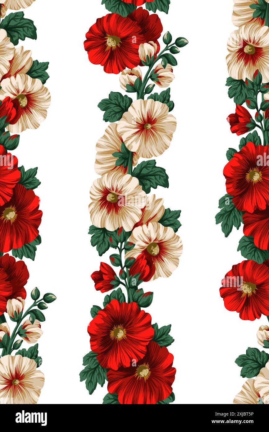 Seamless pattern with mallows. Vector Stock Vector Image & Art - Alamy