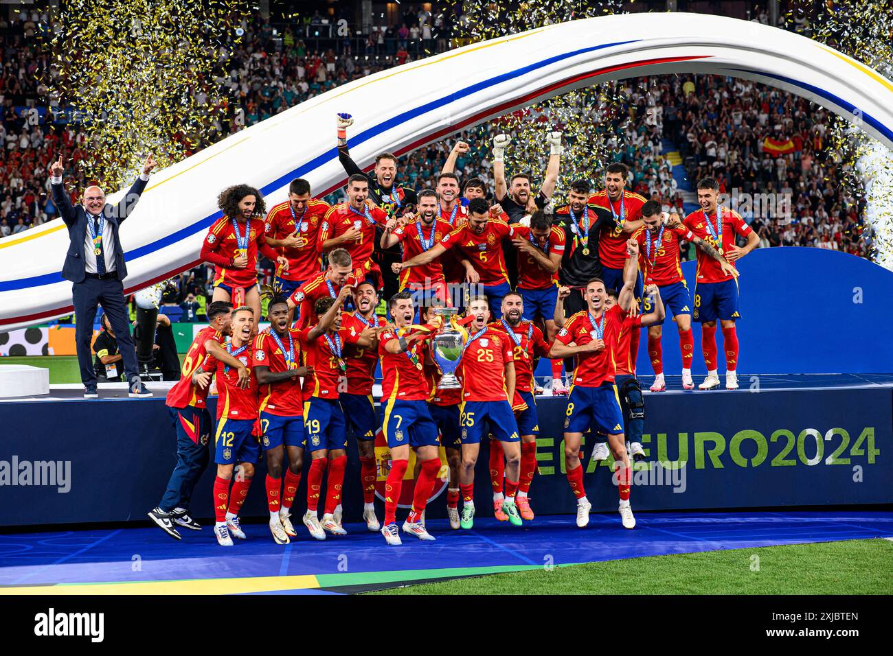BERLIN, GERMANY - 14 JULY, 2024: Team Spain are champions , The ...