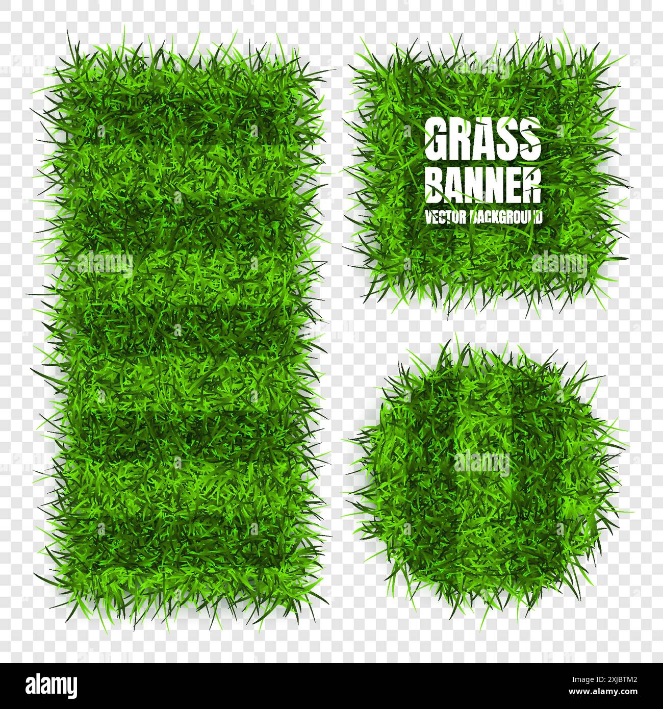 Green grass banners, background. Field, meadow texture, grassy ...