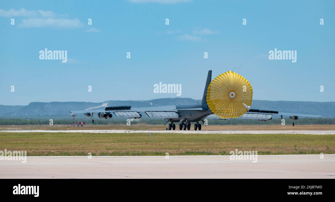 A B-52 Stratofortress assigned to the 23rd Bomb Squadron at Minot Air ...