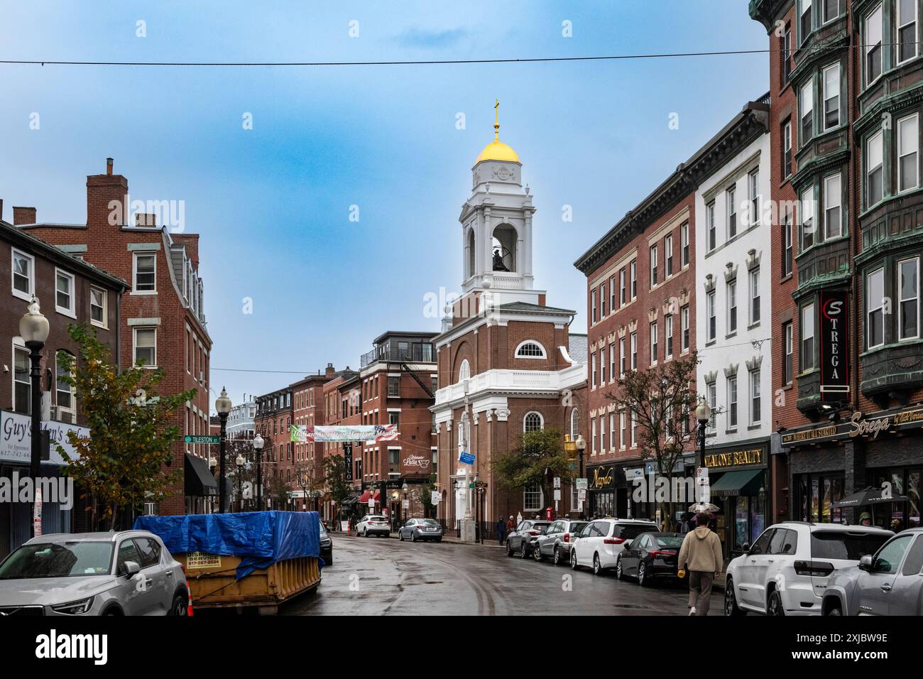Boston, Massachusetts, USA - October 29, 2023: View of the Hanover ...