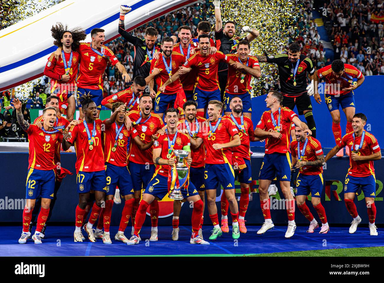 BERLIN, GERMANY - 14 JULY, 2024: Team Spain are champions , The ...
