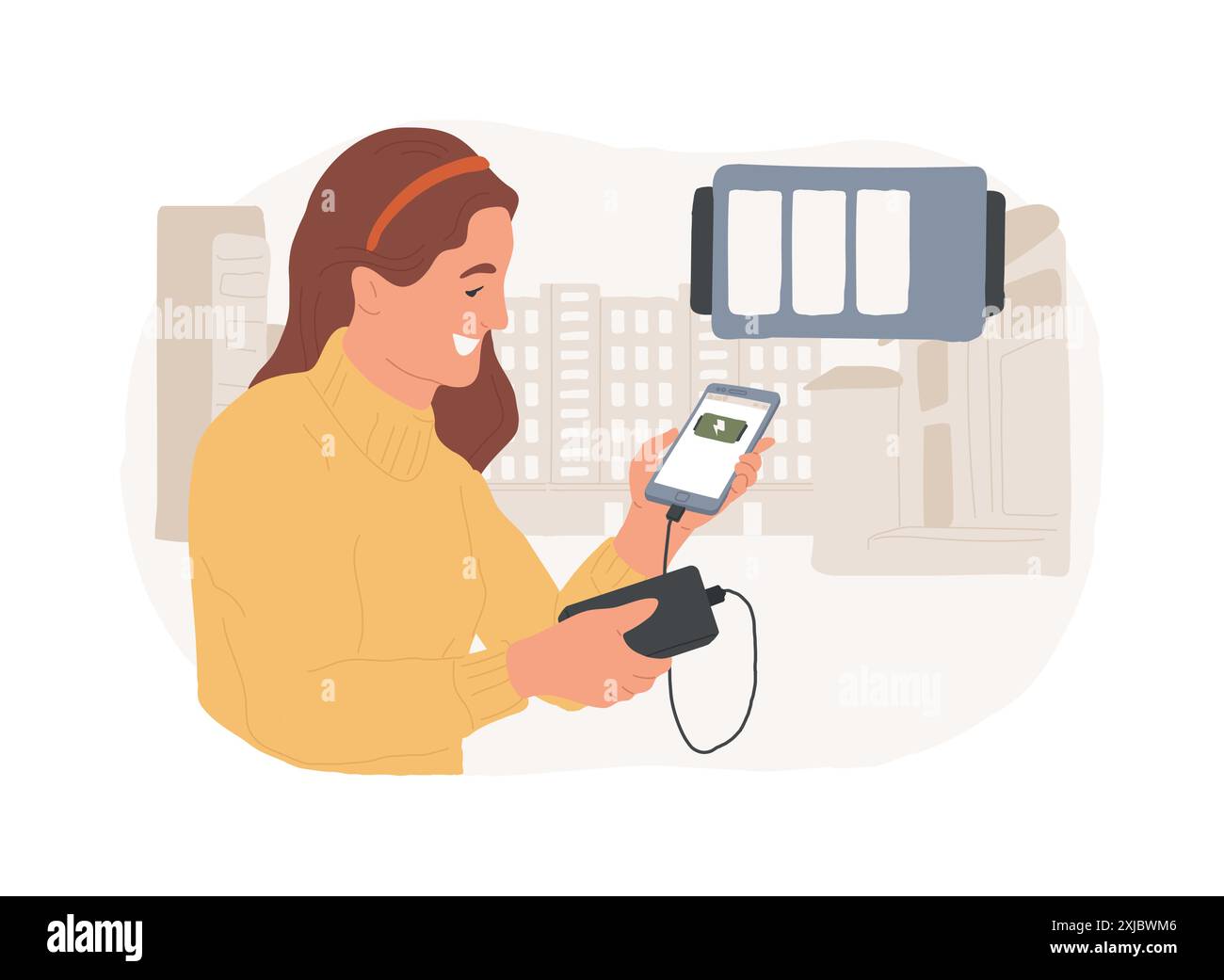 Charger power adapter cartoon hi-res stock photography and images - Alamy