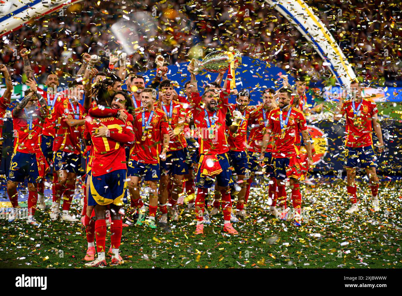 BERLIN, GERMANY - 14 JULY, 2024: Team Spain are champions , The ...