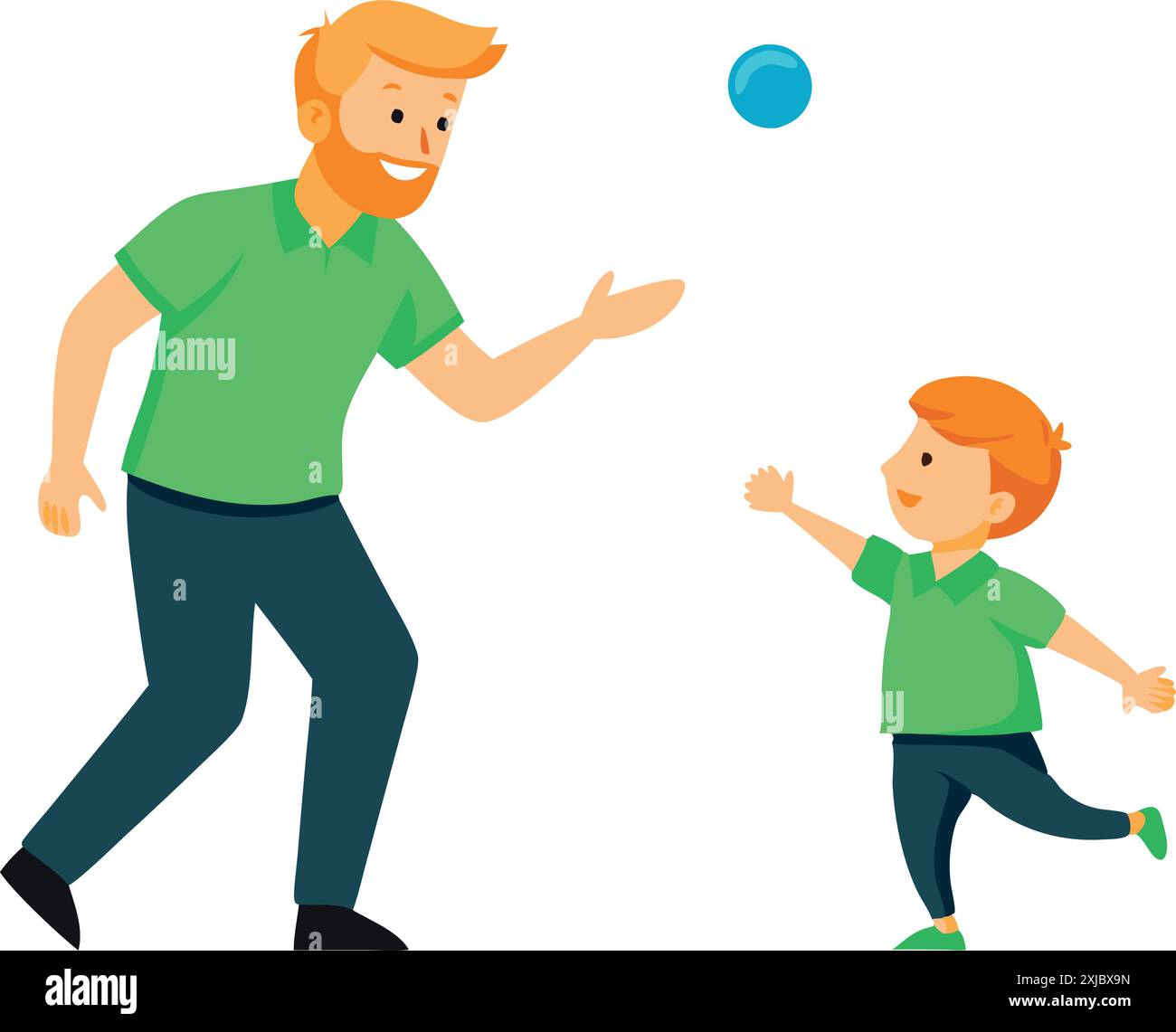 Father son activity Stock Vector Images - Alamy