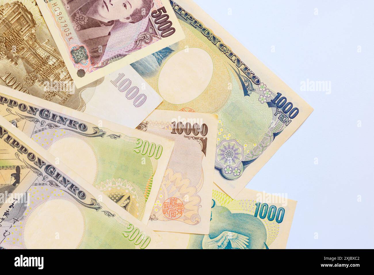 Nippon Ginko, Japanese National Bank, issues banknotes of Japanese yen ...