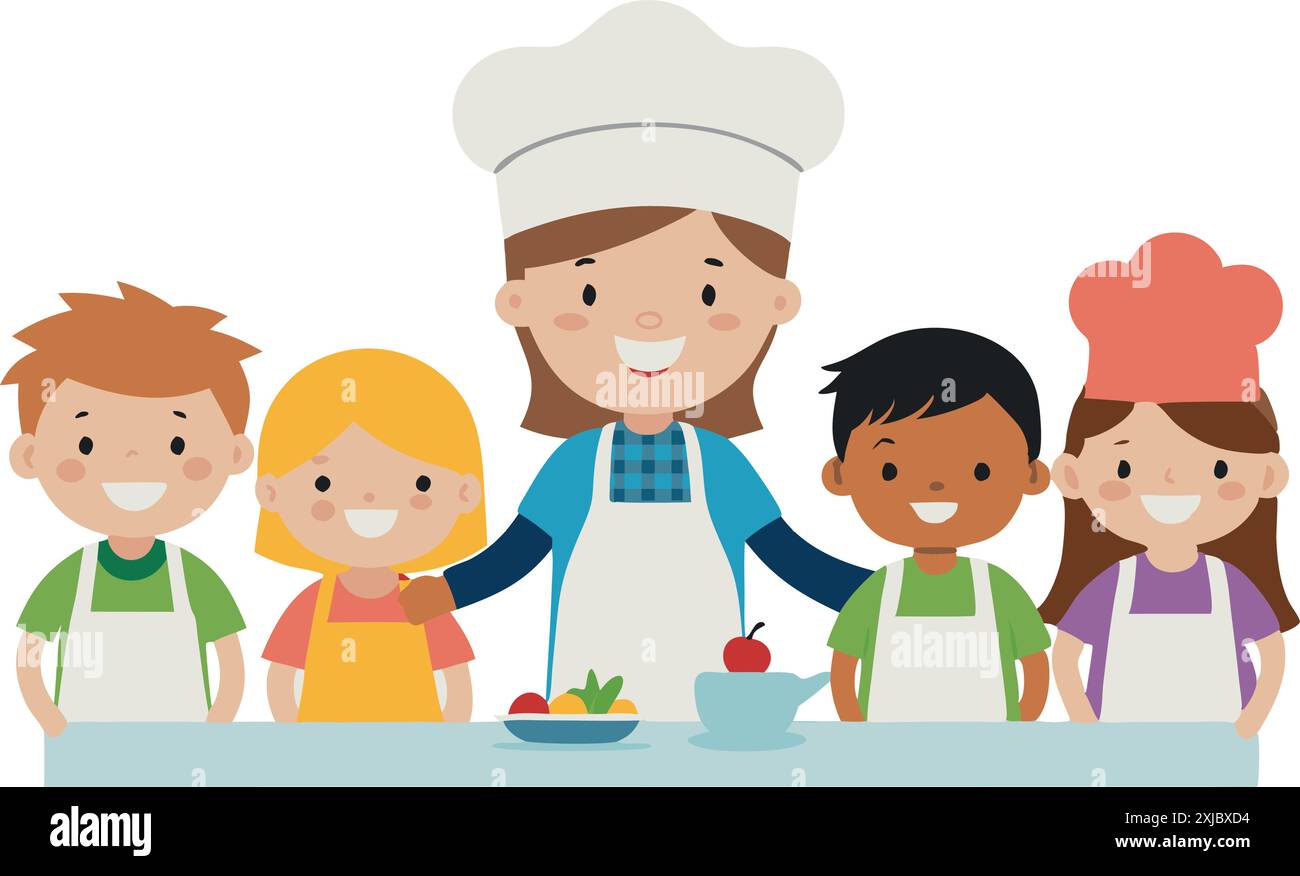 Kitchen learning experience Stock Vector Images - Alamy