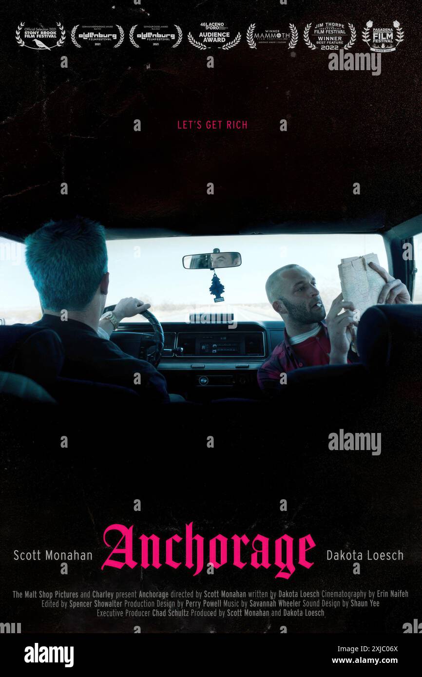 ANCHORAGE, poster, from left: Scott Monahan, Dakota Loesch, 2023 ...