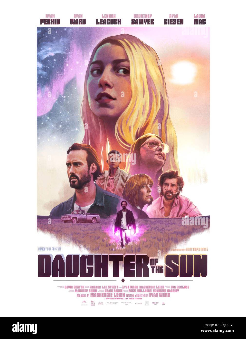 DAUGHTER OF THE SUN, poster, from left: Ryan Ward, Lennox Leacock, Nyah Perkin (top), Ryan Ward ...