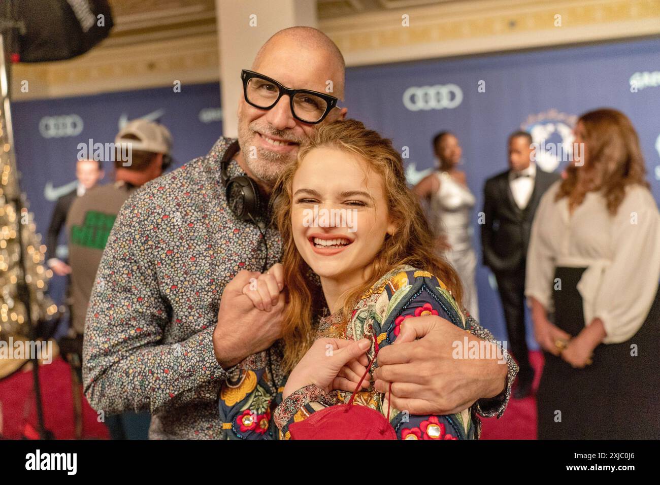A FAMILY AFFAIR, from left: director Richard LaGravenese, Joey King, on ...