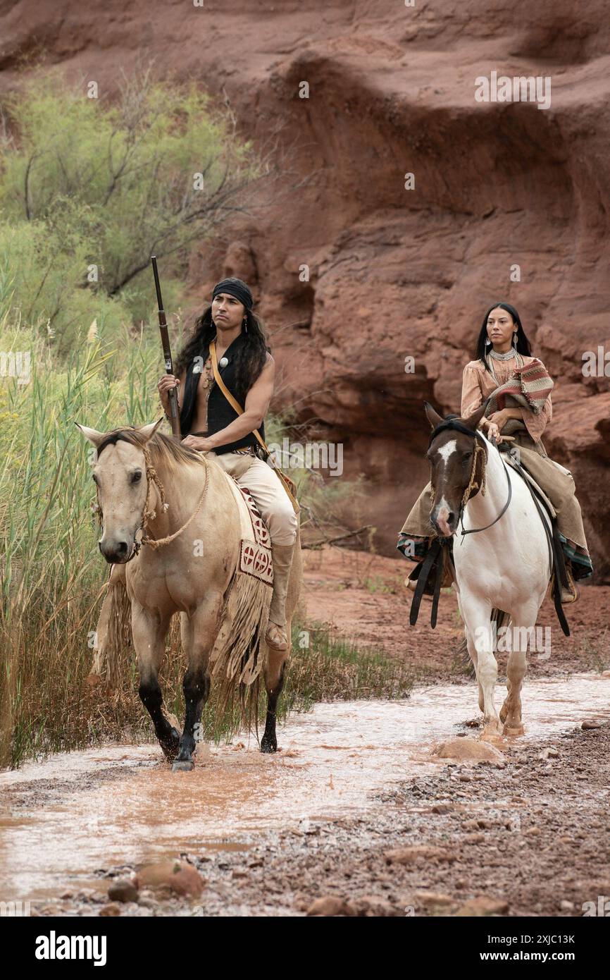 HORIZON: AN AMERICAN SAGA - CHAPTER 1, from left: Tatanka Means, Wase ...