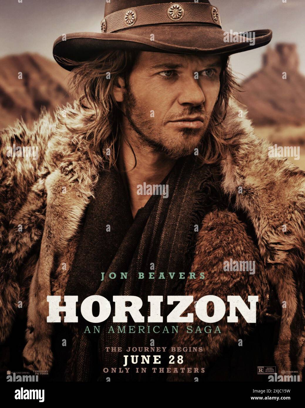 HORIZON: AN AMERICAN SAGA - CHAPTER 1, US character poster, Jon Beavers, 2024. © Warner Bros ...