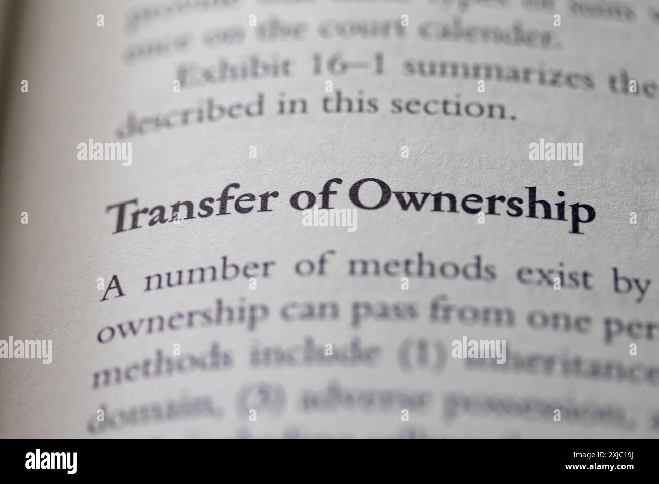 Ownership transfer methods hi-res stock photography and images - Alamy