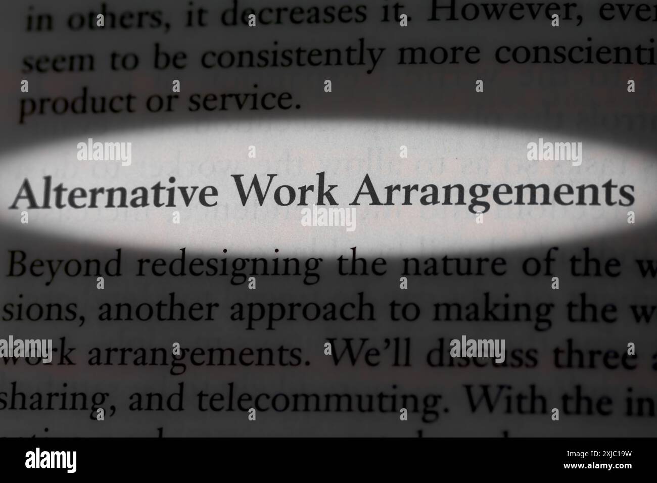 Alternative work schedules hi-res stock photography and images - Alamy