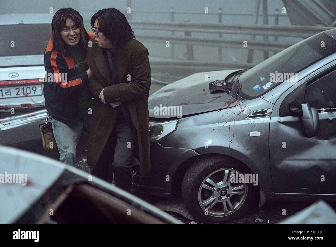 PROJECT SILENCE, (aka TALCHUL: PROJECT SILENCE), from left: JU Ji-hoon, KIM Hee-won, 2023 ...