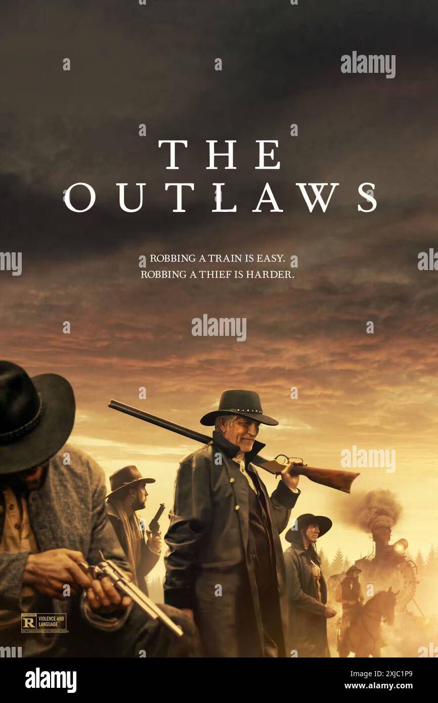 THE OUTLAWS, (aka 5 OUTLAWS), US poster, from left: Arthur Sylense, Dallas Hart, Eric Roberts ...