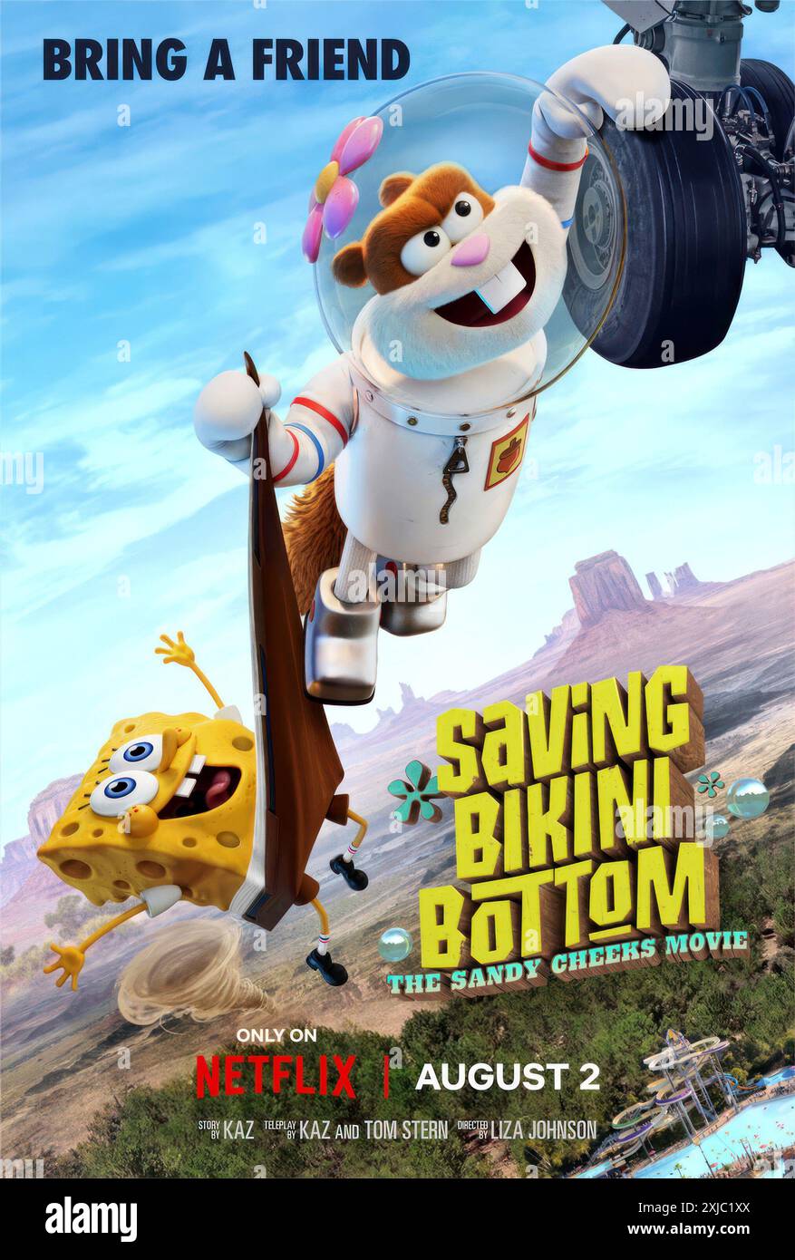 SAVING BIKINI BOTTOM: THE SANDY CHEEKS MOVIE, US poster, from left ...