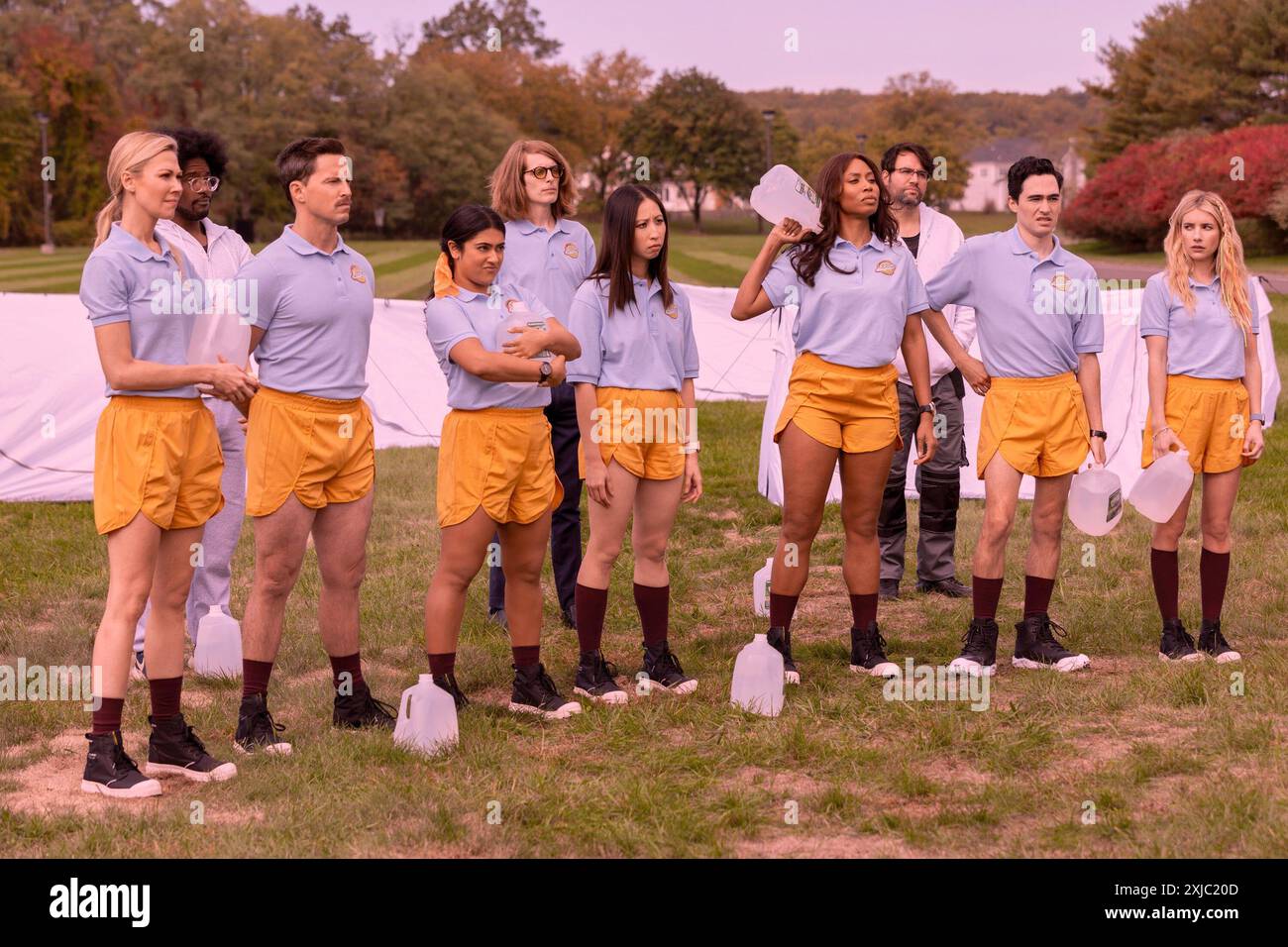 SPACE CADET, from left: Desi Lydic, Andrew Call, Kuhoo Verma, Josephine ...