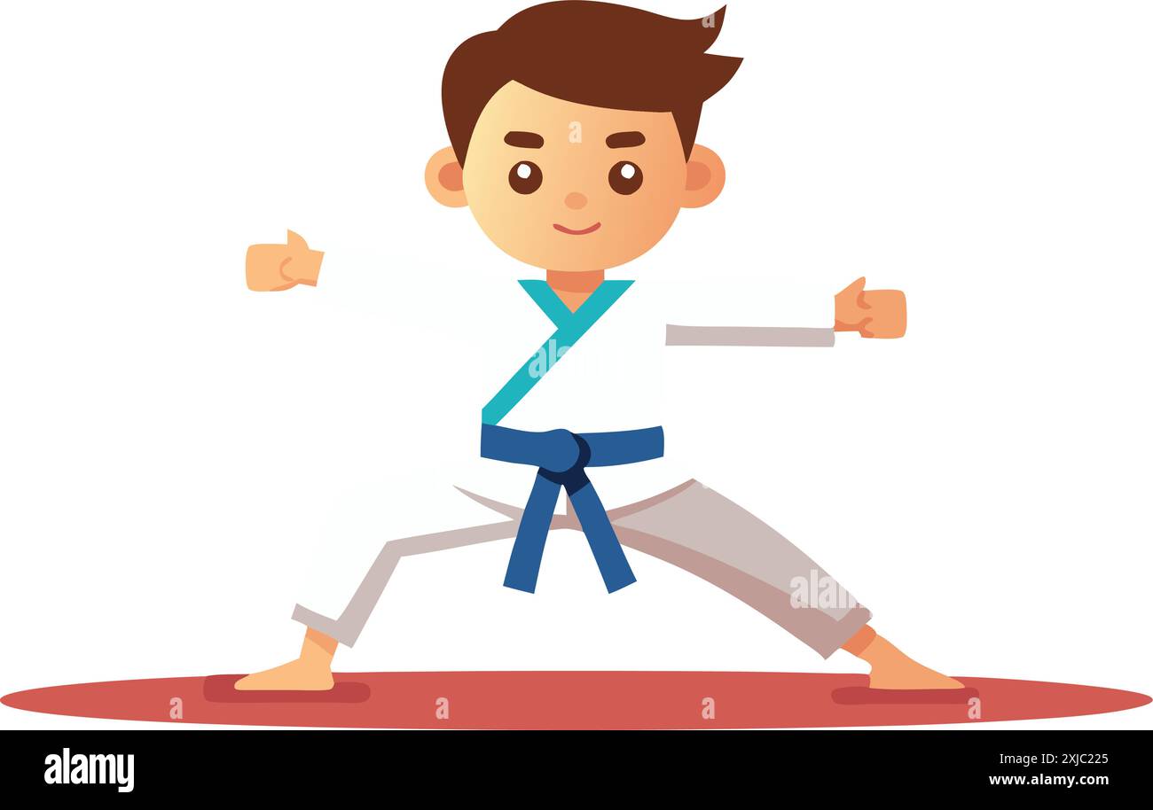 Dojo child Stock Vector Images - Alamy