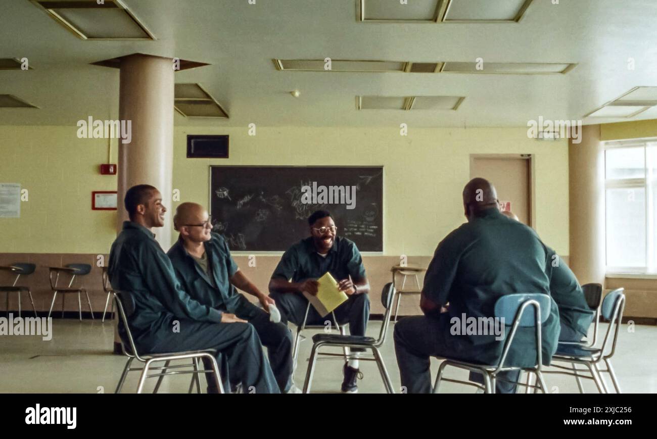 SING SING, from left: David Giraudy, Sean San Jose, Colman Domingo ...