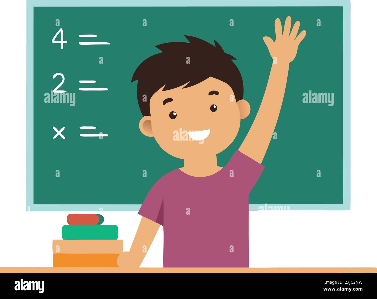 Hand child blackboard question Stock Vector Images - Alamy