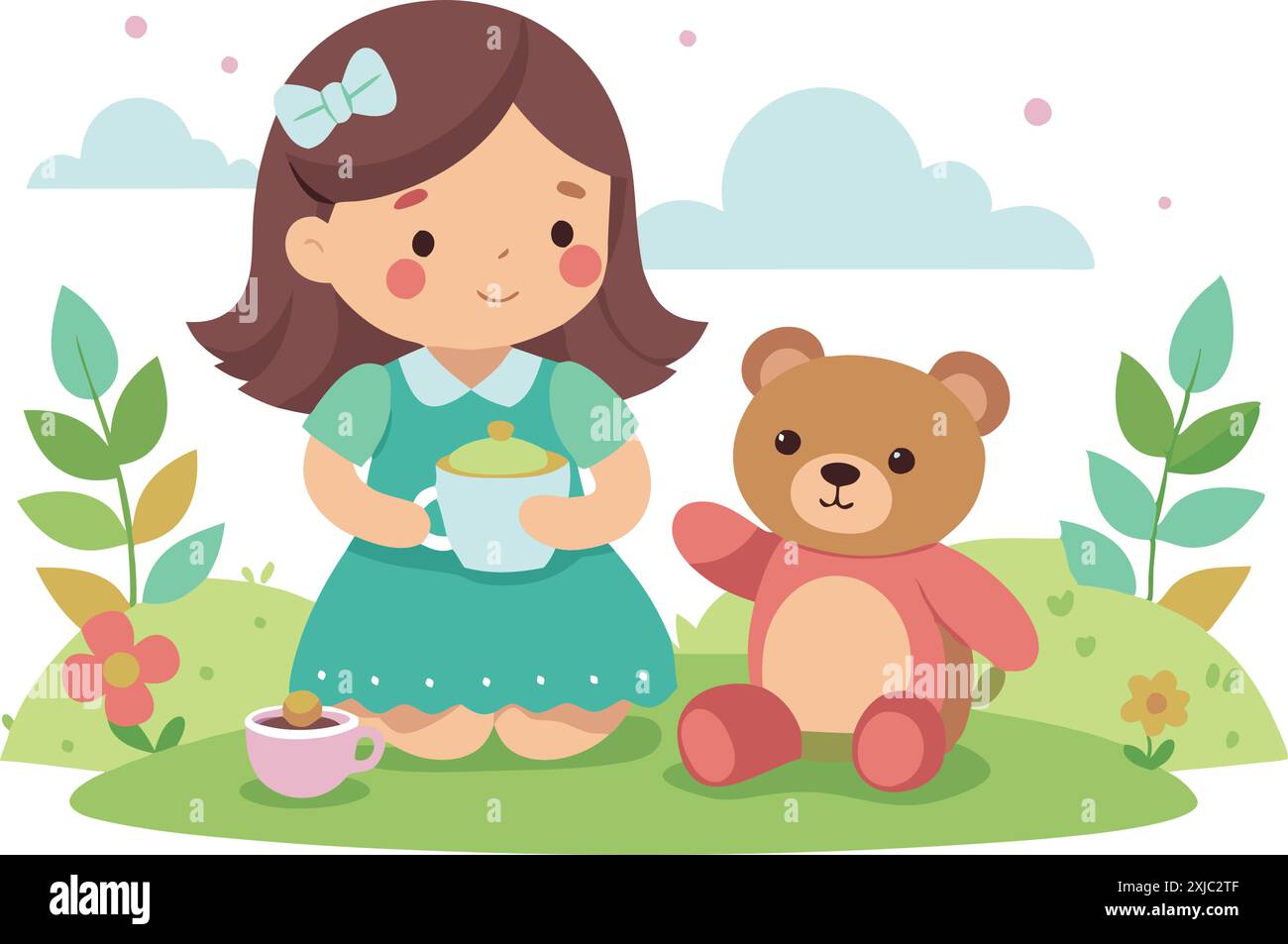 Playful innocence Stock Vector Images - Alamy