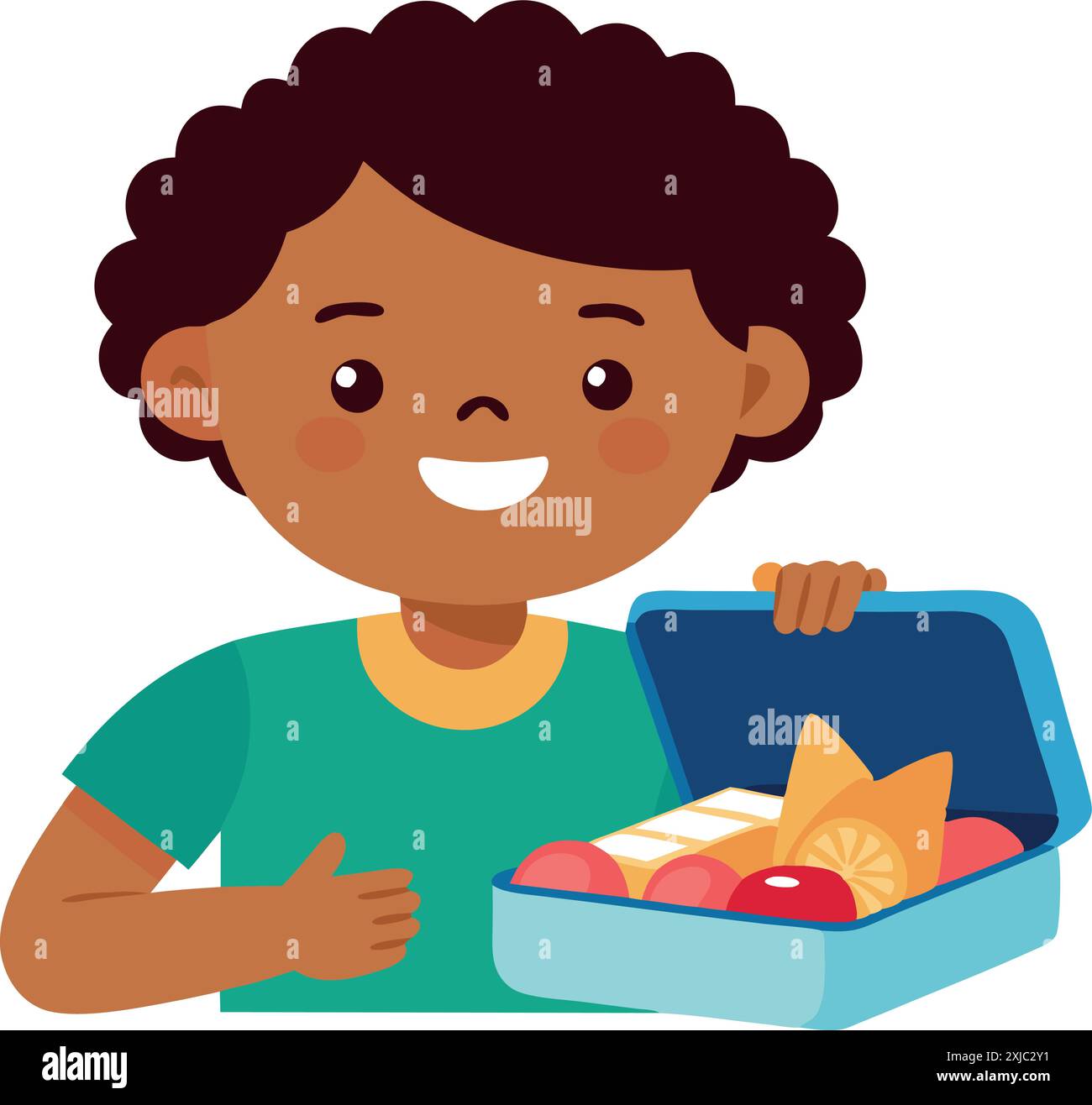 Nutritious packed lunch Stock Vector Images - Alamy