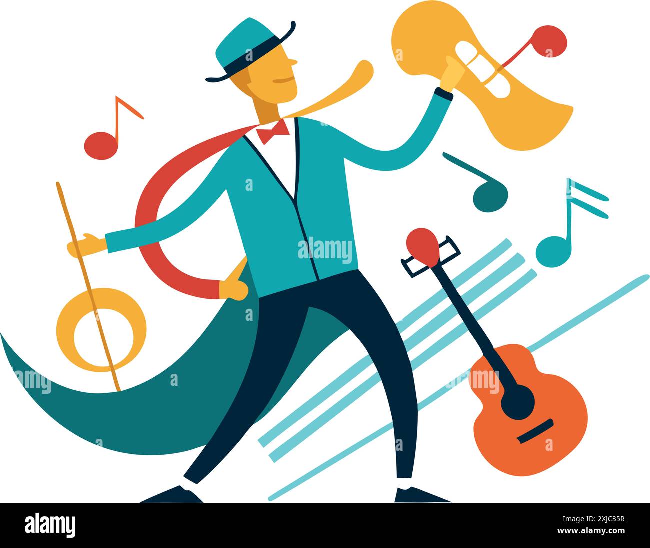 Lively energetic show Stock Vector Images - Alamy