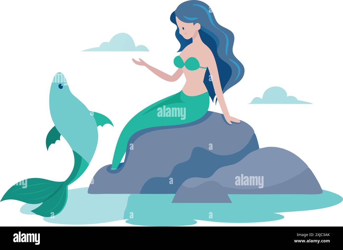Girl in water girl underwater Cut Out Stock Images & Pictures - Alamy