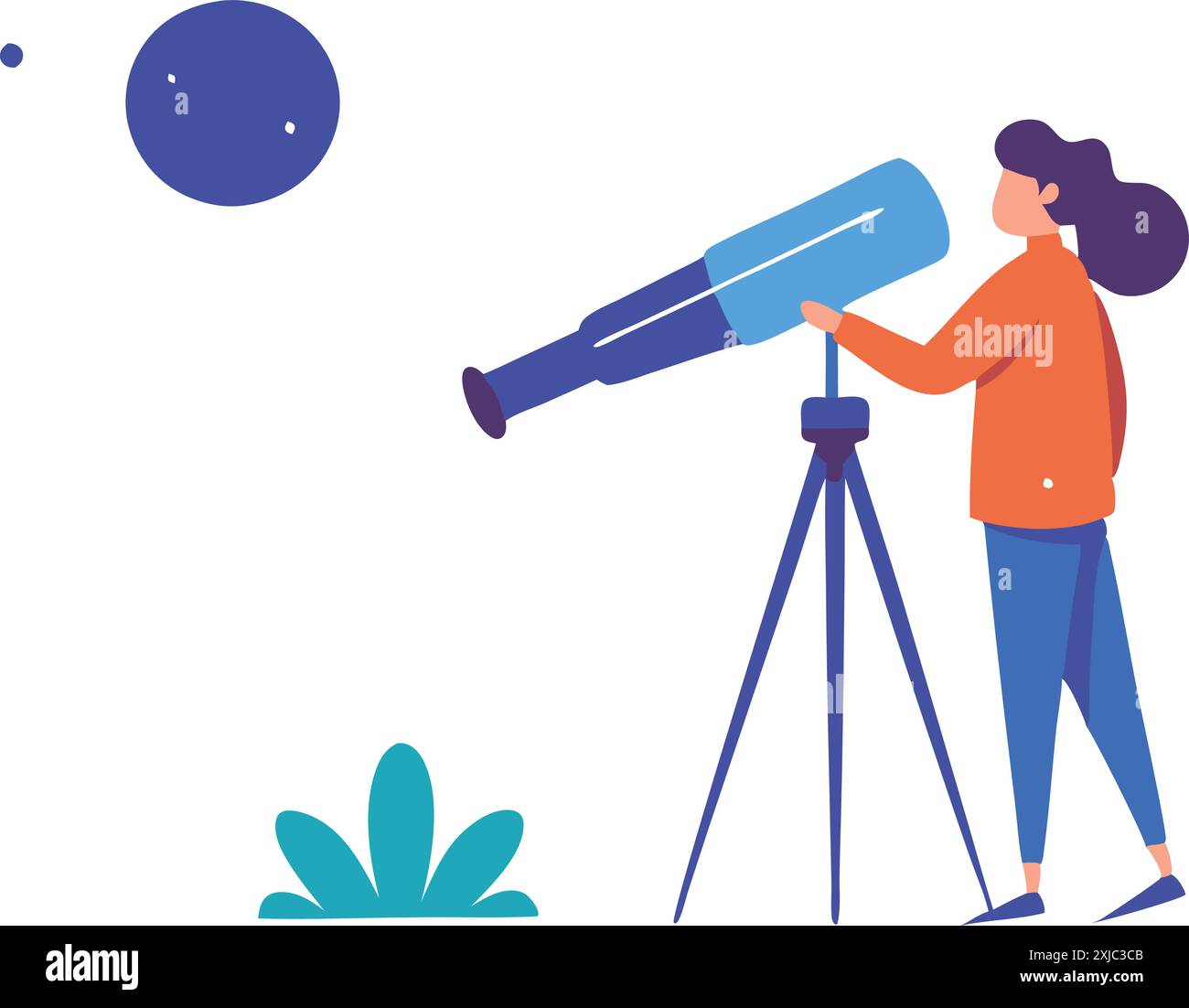 Star gazing child Stock Vector Images - Alamy