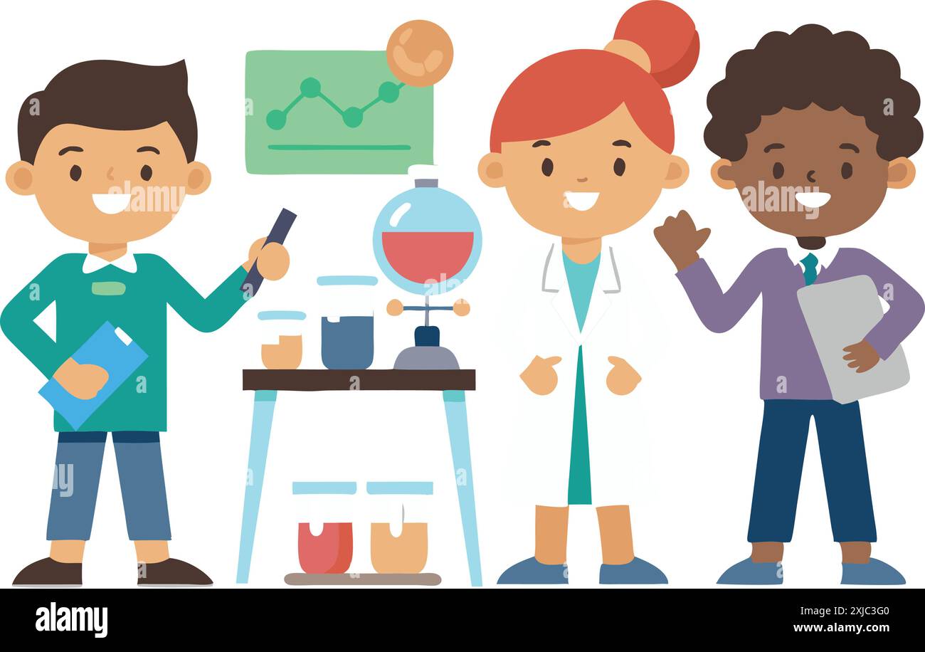 Students research environment Stock Vector Images - Alamy