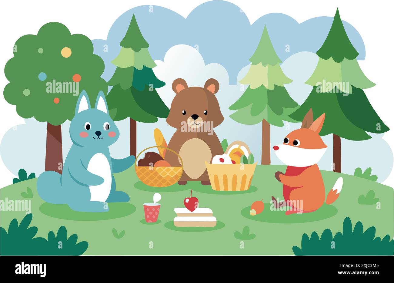 A family of animals Stock Vector Images - Alamy