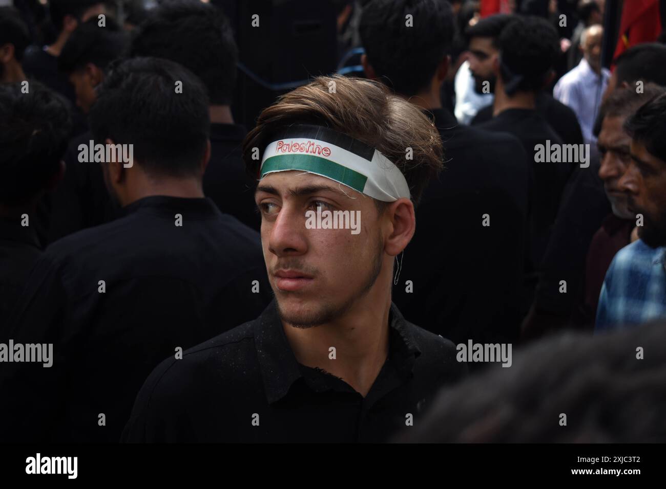 Srinagar, India. 17th July, 2024. religion, faith, belief, muharram, muslim, muslims, devotee ...