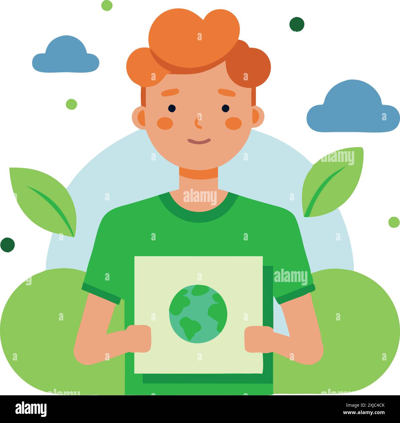 Promoting a sustainable future symbol Stock Vector Images - Alamy