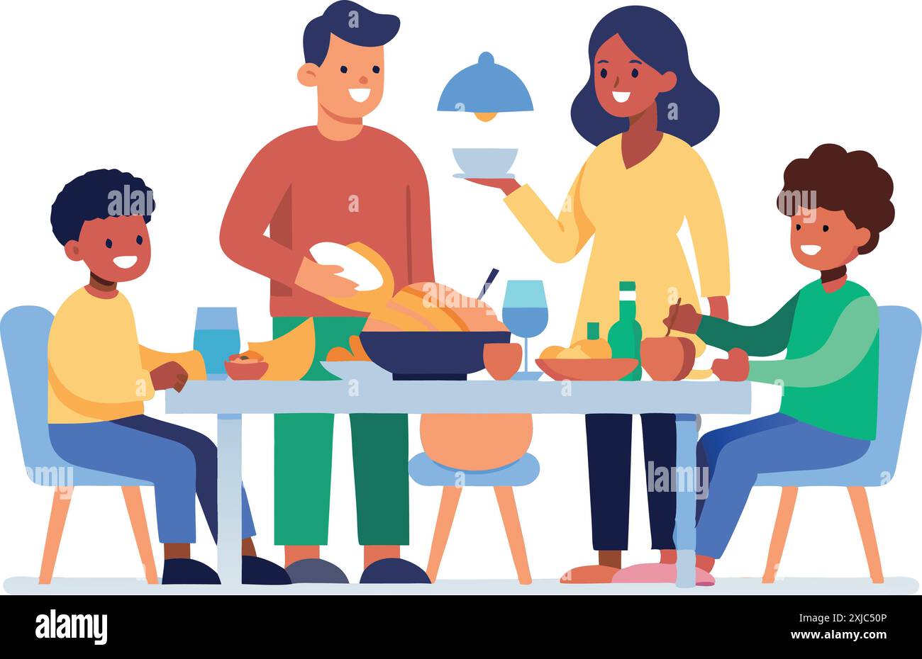 Happy meal times Stock Vector Images - Alamy